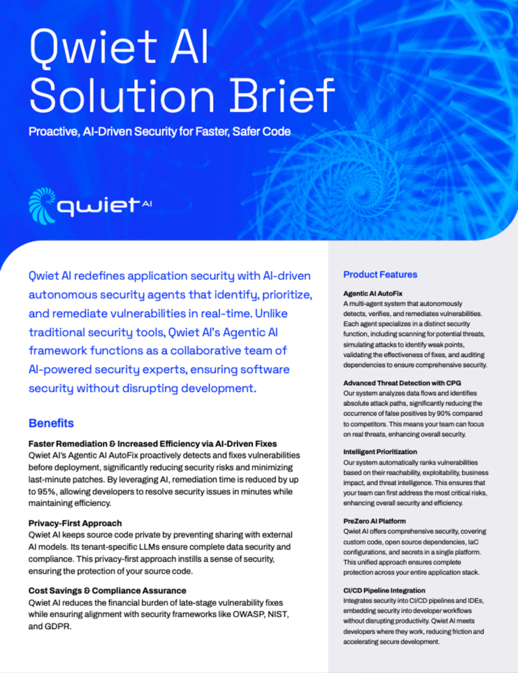 Qwiet AI | 2025 Solution Brief